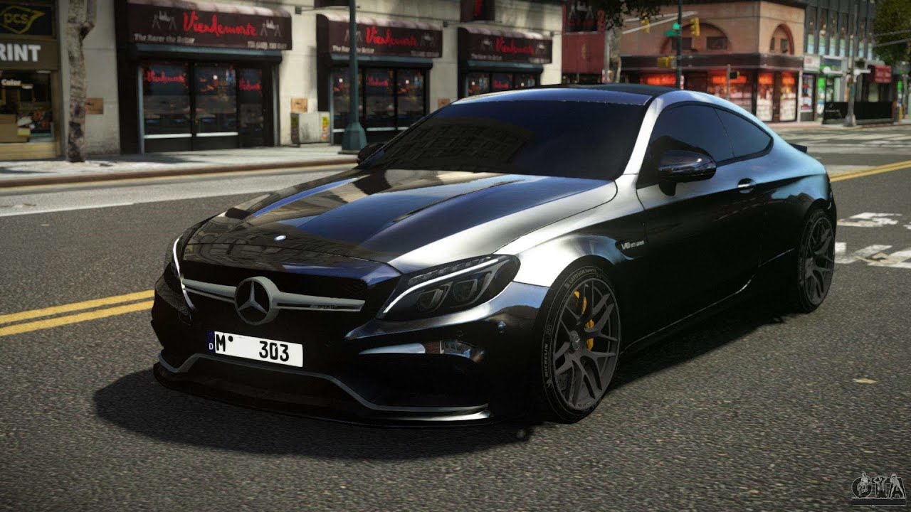 Mercedes c63 AMG 🚀 Real Cars On GTA / Realistic Graphics / 2024 Update ...
