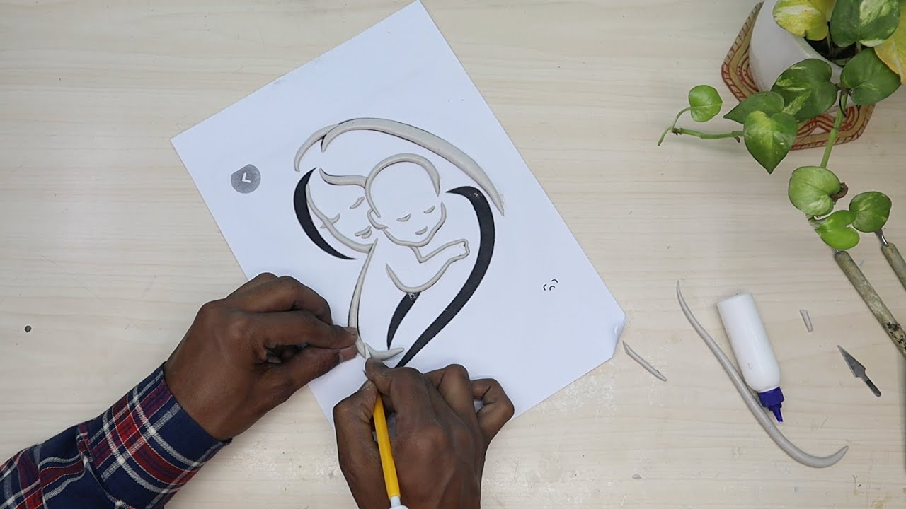 Simple Relief Art | How to Make a Thoughtful Mother's Day Relief Art ...