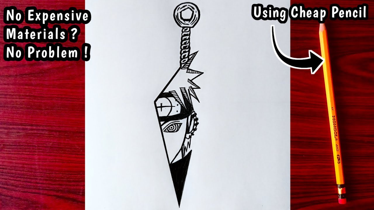 How to Draw PAIN in Kunai [ EASY ] ( Step by Step Tutorial ) For ...
