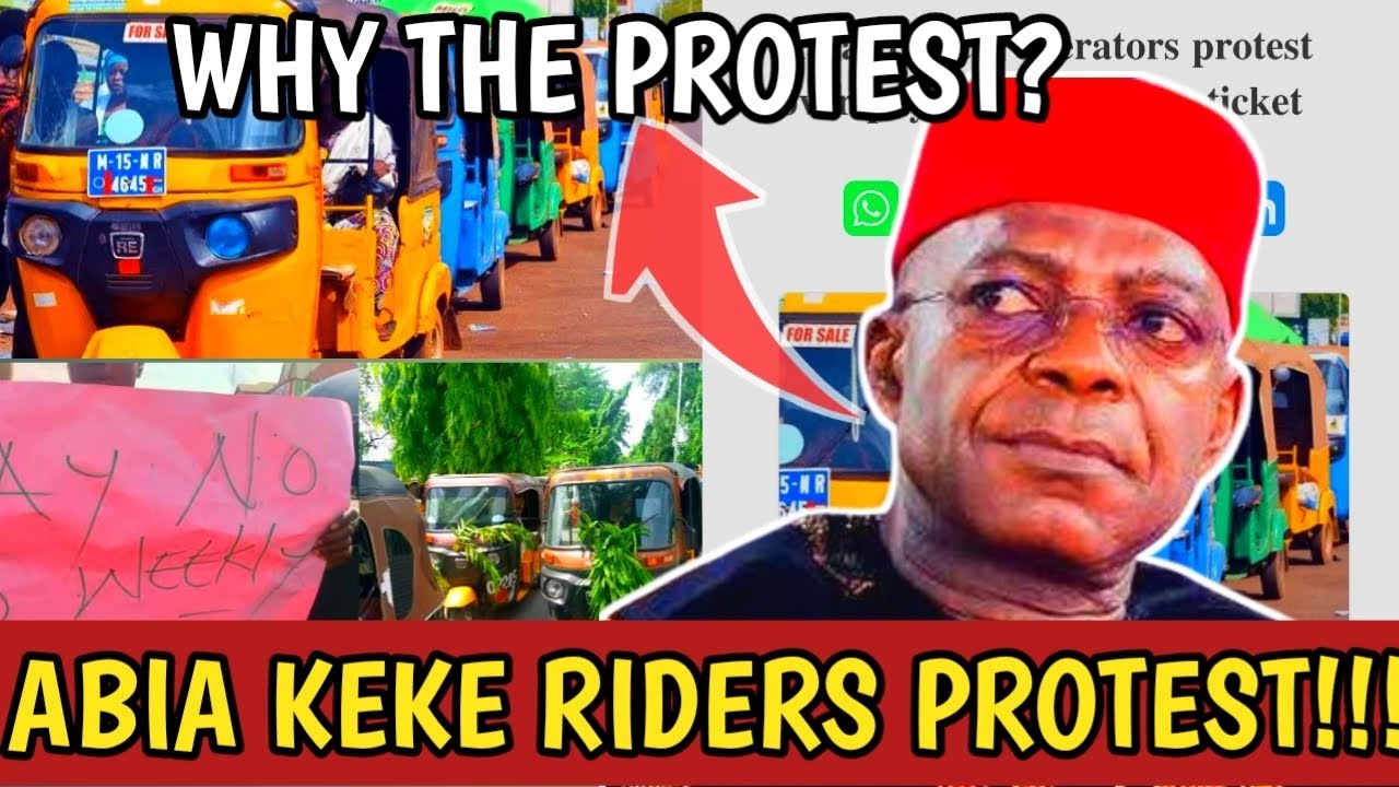 BREAKING! ALEX OTTI JAM PROTEST IN ABIA STATE: ANGRY KEKE RIDERS ...