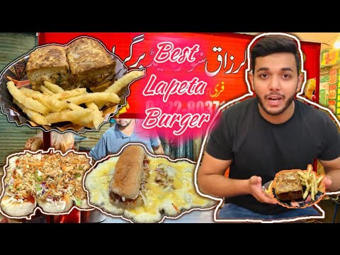 Chicken Double Anda Shami Burger | Lapeta Burger | Abdul Razzaq Burger ...