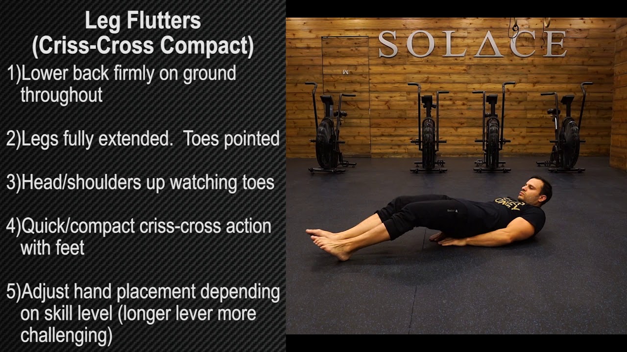 Leg Flutters (Criss-Cross Compact) - YouTube