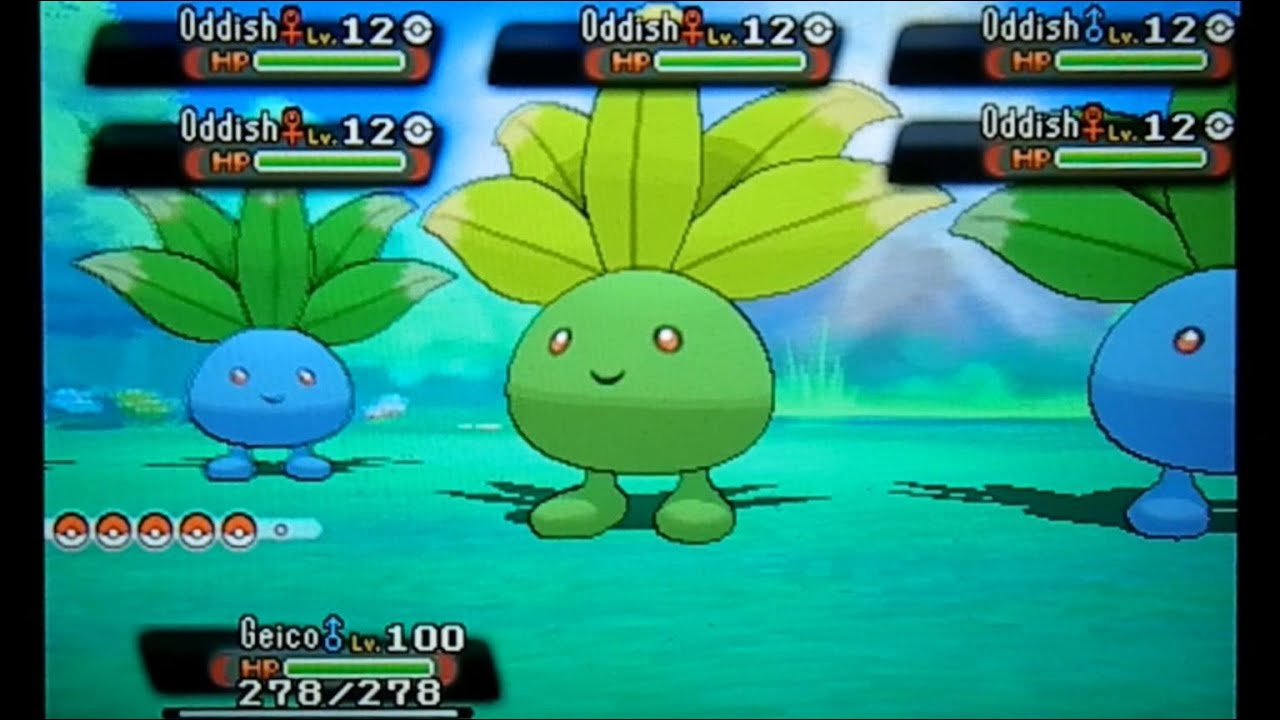 Shiny Oddish Catch:: The Shiny Dex (Horde) - YouTube