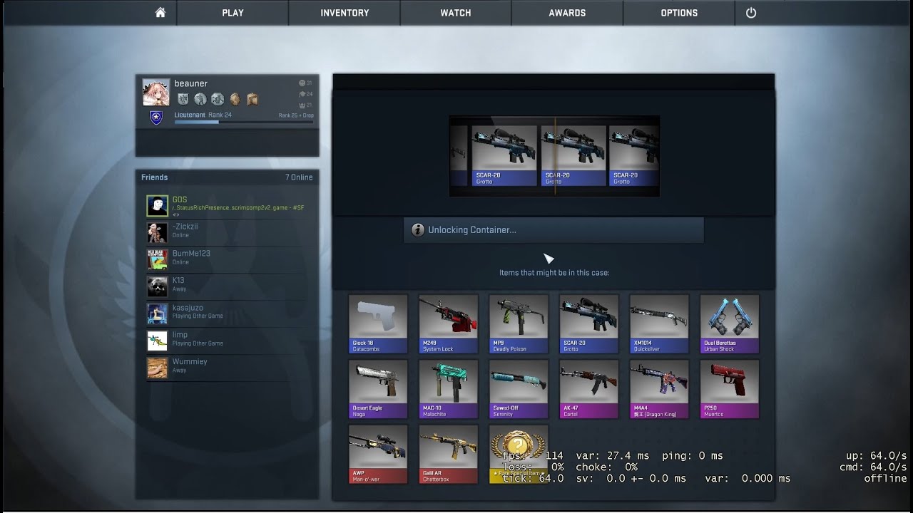 Cs Go Case Using The Old Ui In 2023 Scaleform Youtube
