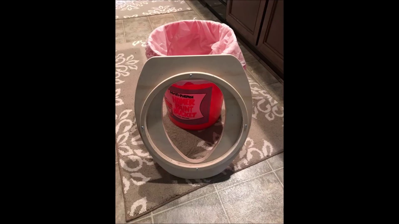 Portable homemade toilet - YouTube