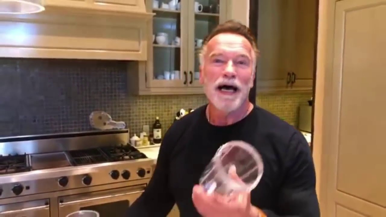 greatest bodybuilder & actor arnold shares his protein shake - YouTube