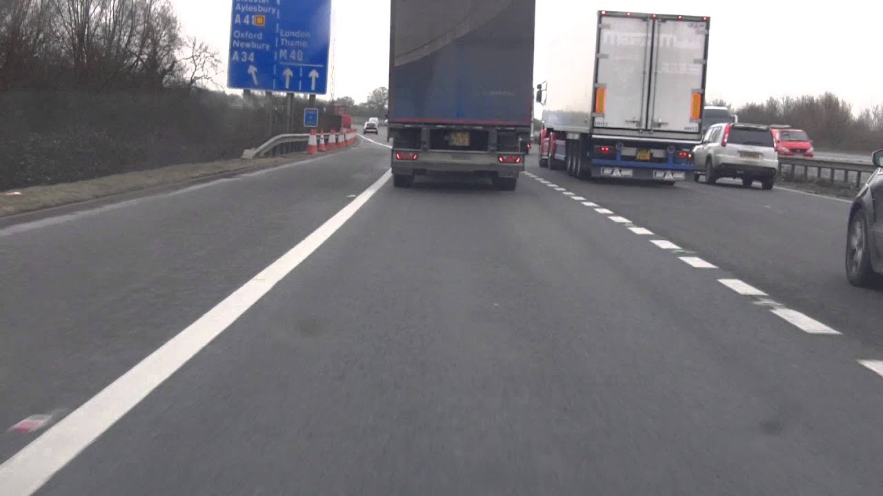 UK Motorways M40 South - J9 onto A34 South - YouTube