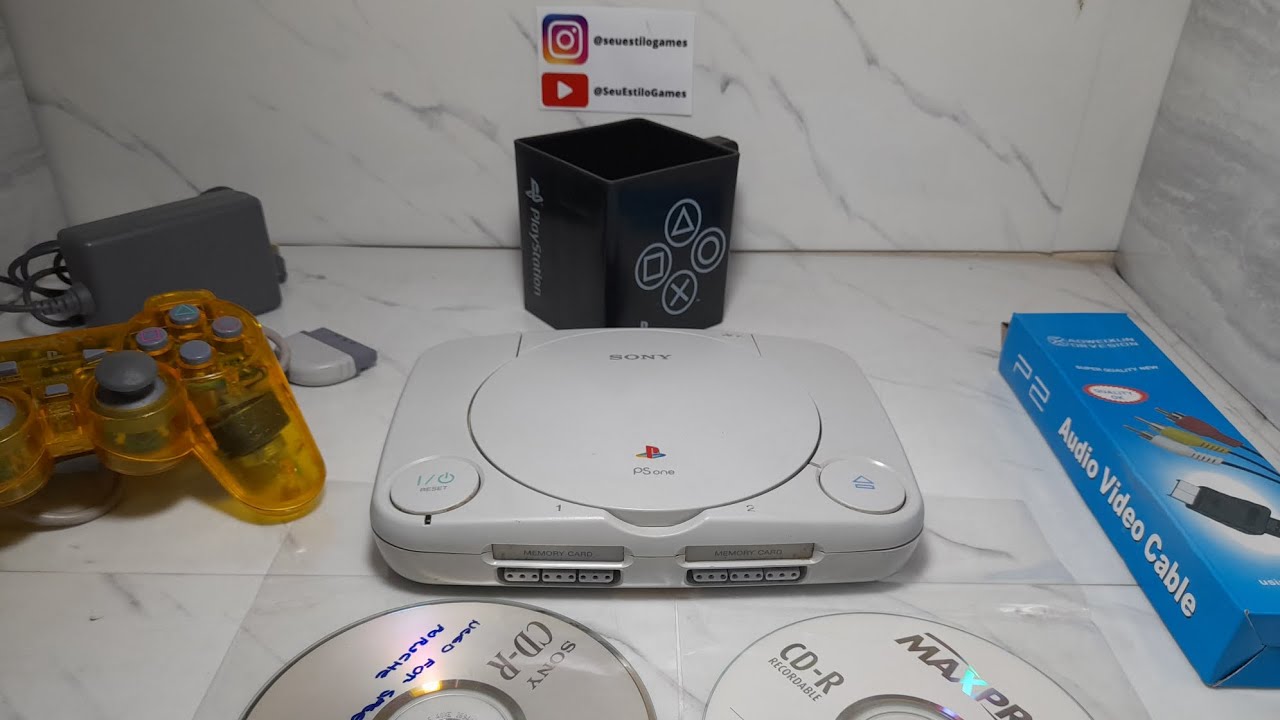 (Vendido) PS1 Baby completo com 2 jogos e fonte original - YouTube