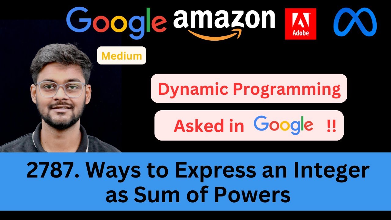 Ways to Express an Integer as Sum of Powers | LeetCode 2787 | Recursive Thinking | DP - YouTube