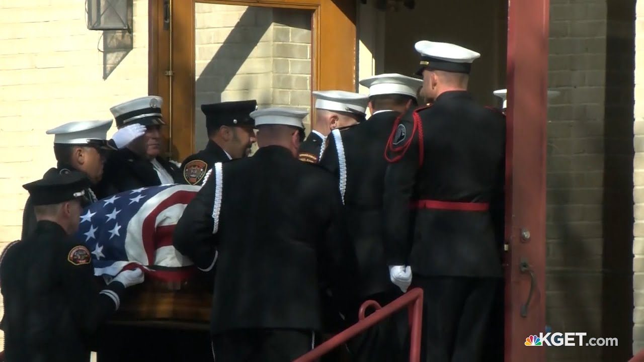 Memorial service held for Firefighter Patrick Jones - YouTube