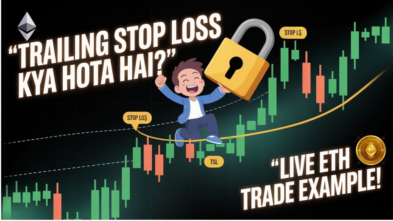 Trailing Stop Loss Kya Hota Hai? | ETH Live Trade Example | Crypto ...