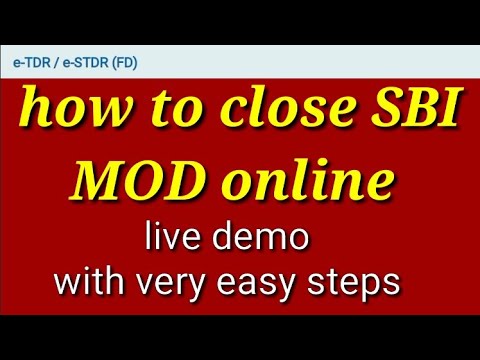 how to close MOD! sbi mod,sbi mod close! balance of mod! what is mod, multi option deposit, sbi ...