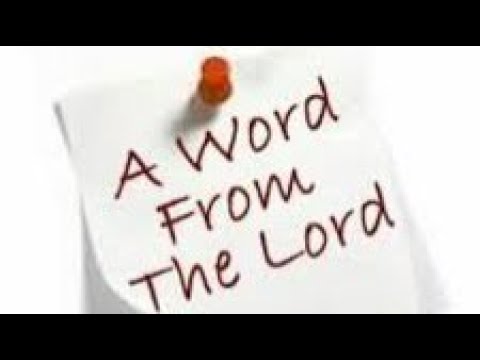 Words from the LORD - YouTube