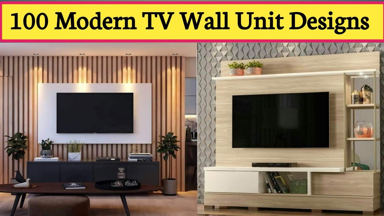 New 100 Modern Tv \ latest TV unit design ideas \ Modern Living Room TV ...