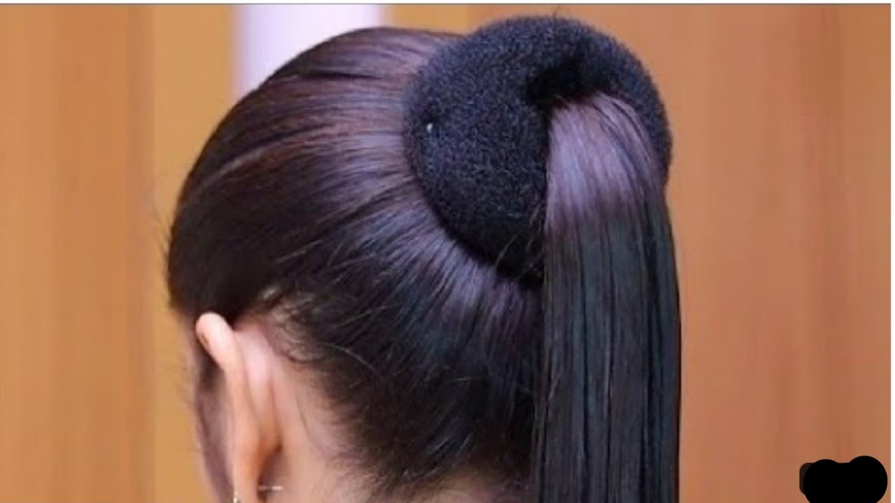 Easy Khopa Hairstyle For Long Hair | Bun Hairstyle For Oily Hair | Thin ...