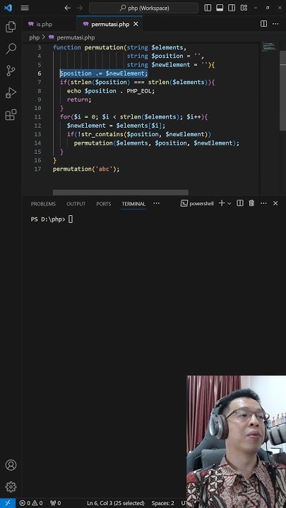 Solusi Permutasi Menggunakan Backtracking Skysen Coding Programming Php Web Youtube
