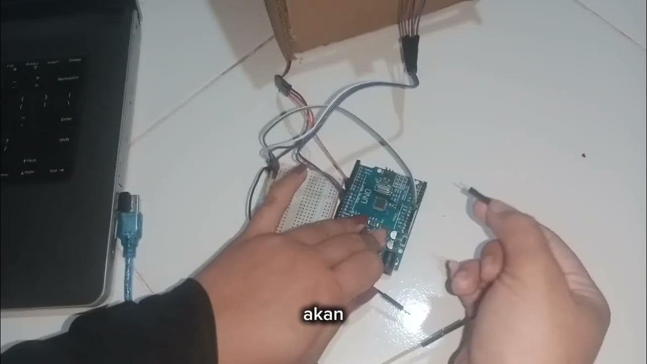 TEMPAT SAMPAH OTOMATIS + LCD I2C [Arduino project] - YouTube