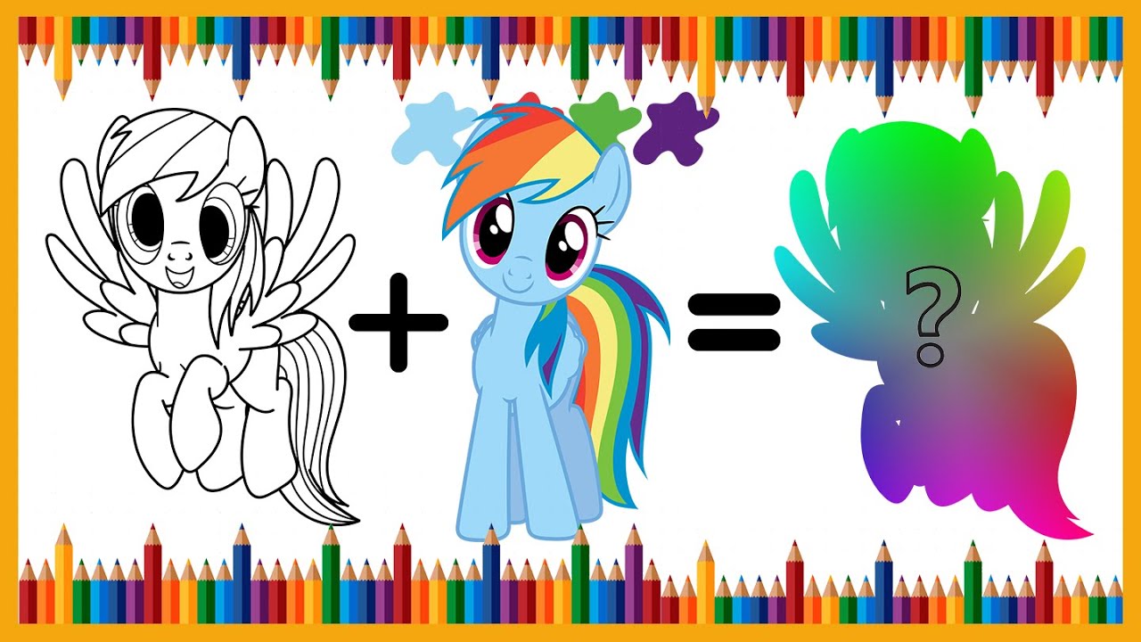 🎨🦄🌈Coloring Derpy Hooves in Different Colors with Painting Fun Colors ...