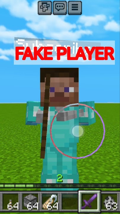 How To Make Fake Player In Minecraft #minecraft - YouTube