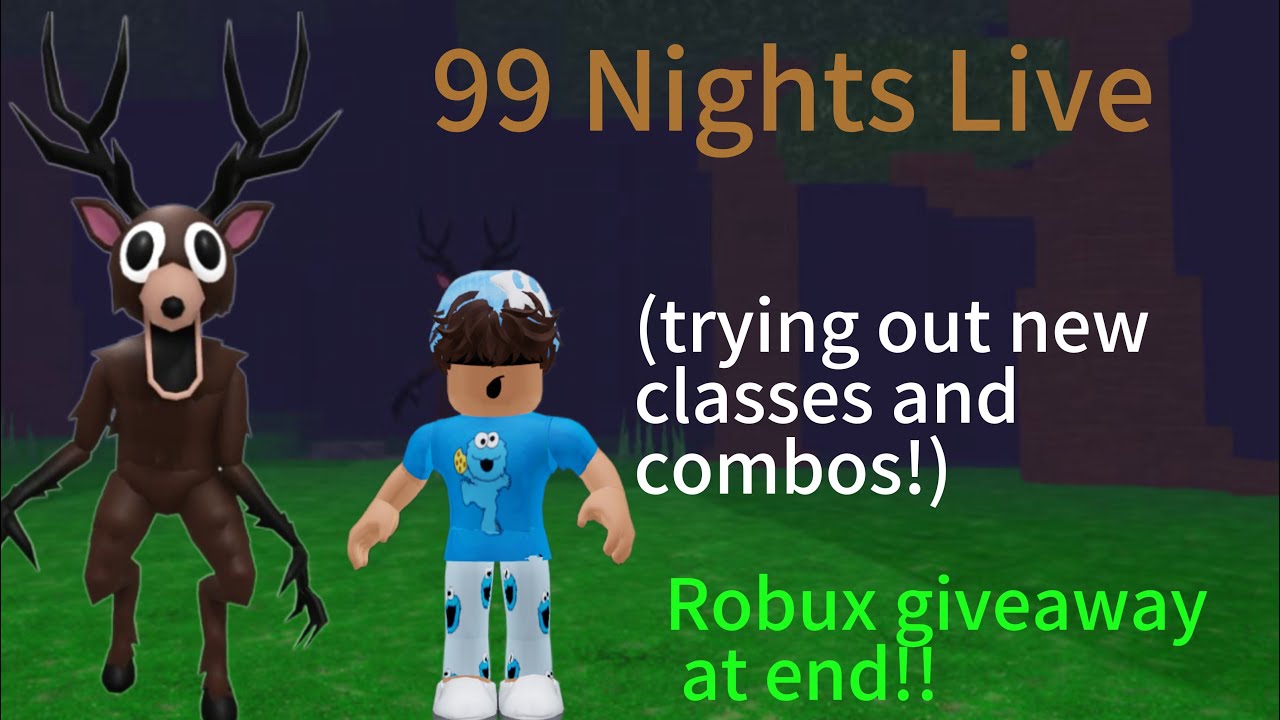 99 Nights + Robux giveaway (at end!) - YouTube