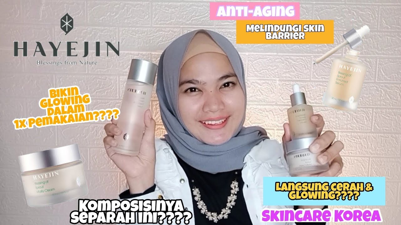 Review Hayejin Blessing of Sprout Radiance Toner, Enriched Serum ...