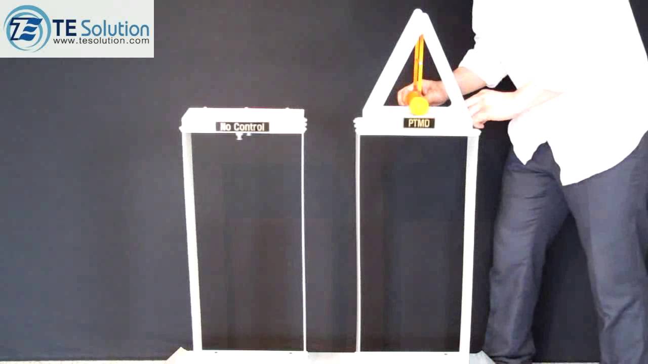 (티이솔루션) Principle of Tuned Mass Damper(TMD) Technology -Pendulum type ...