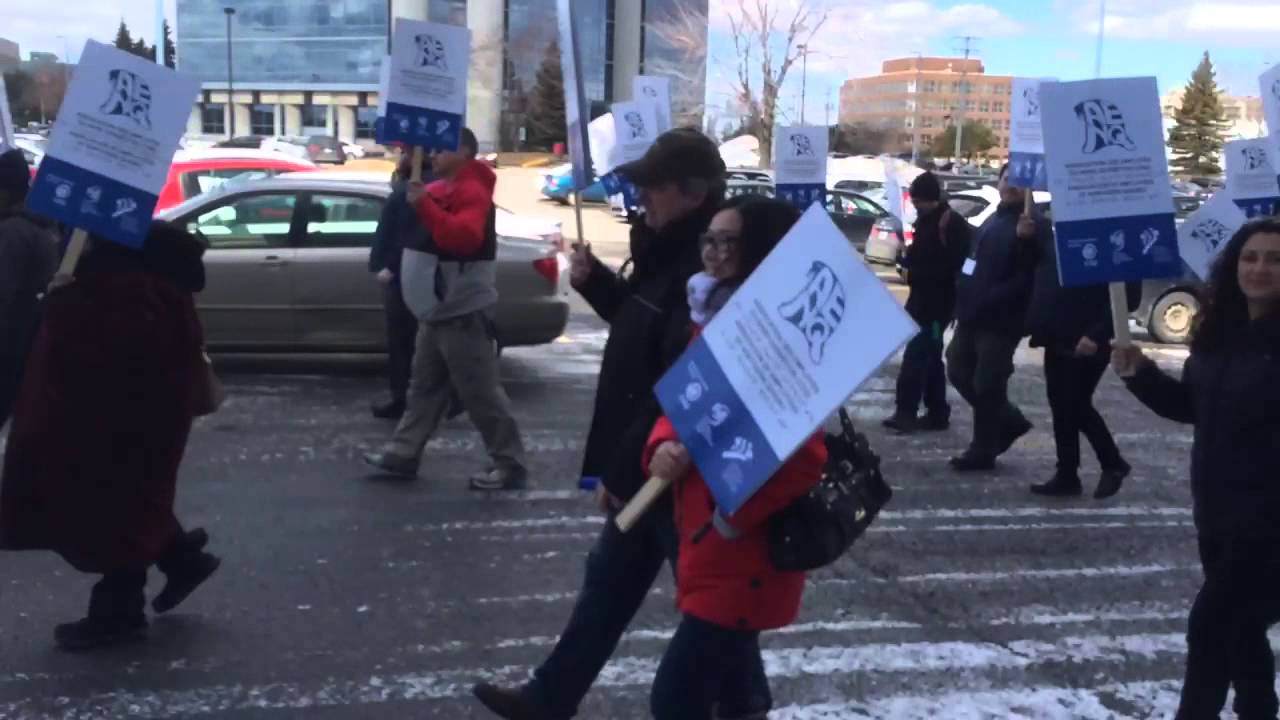 Manif à la CS Kativik, 18 mars 2016 - YouTube