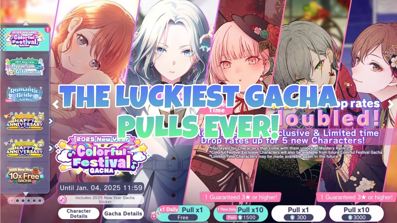 THE MOST LUCKIEST GACHA PULLS EVER! (Project Sekai New Years Colorfes) - YouTube