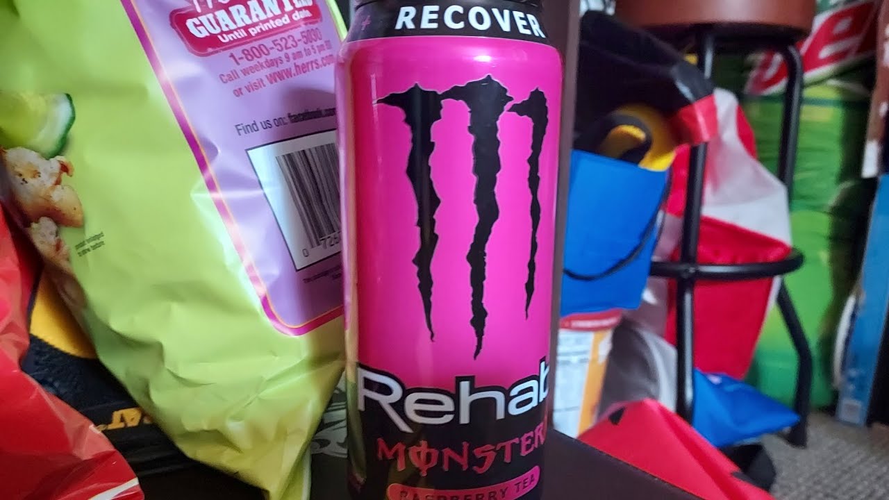 Monster Rehab Raspberry Tea Sip N Review - YouTube