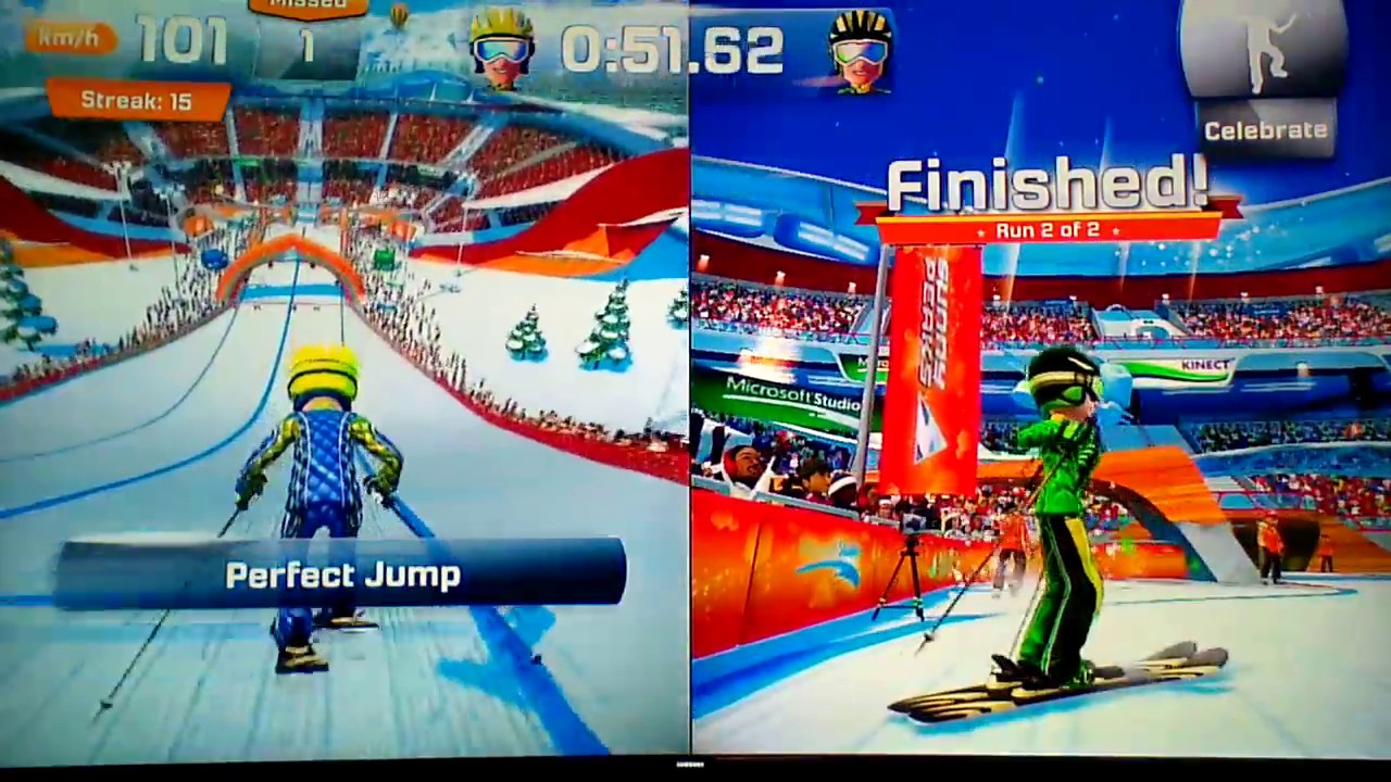 SKIING ON THE XBOX!??!? PLAYING W/ WholeYoutube - YouTube