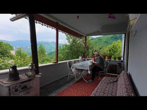 [ASMR] Yağmurlu Köy Evinde Soba Çıtırtısı ve Çay Keyfi (Rahatlatıcı Doğa Sesleri)