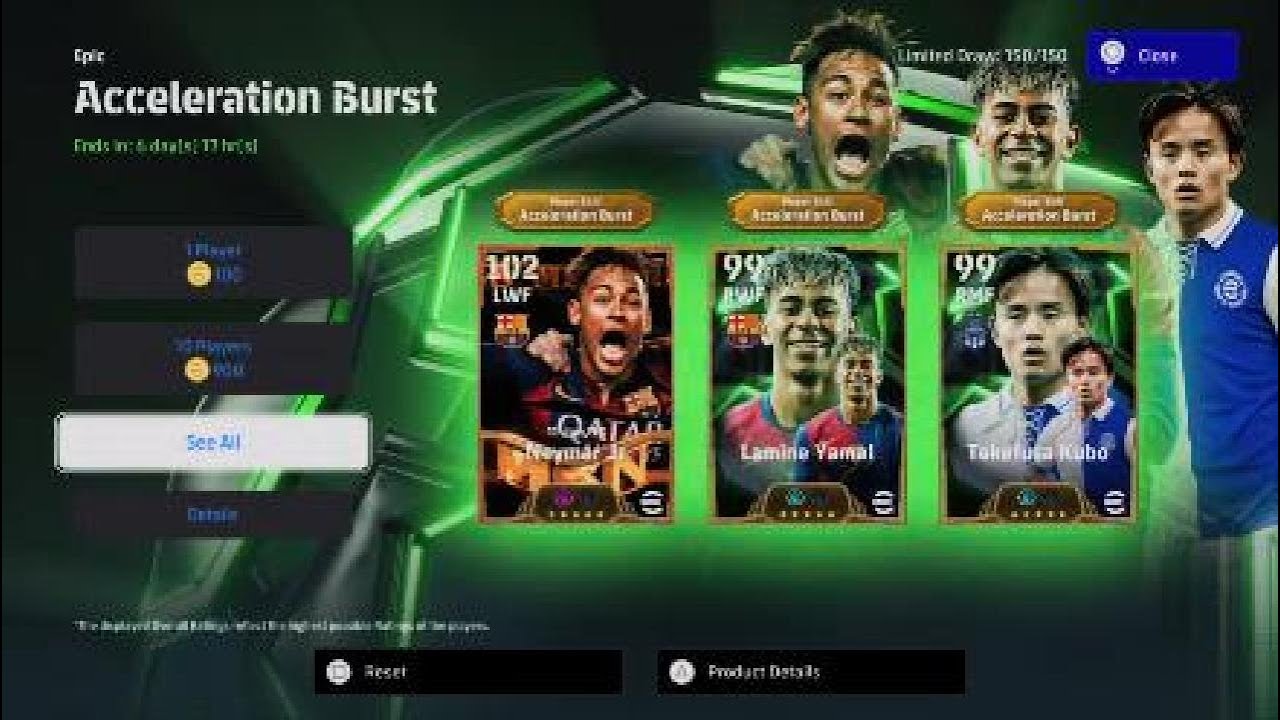 eFootball 2025 - Acceleration Burst Pack - YouTube