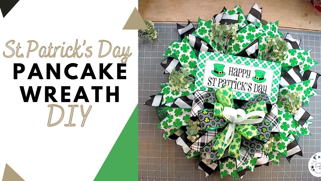 St. Patricks Day Pancake Wreath Tutorial - YouTube