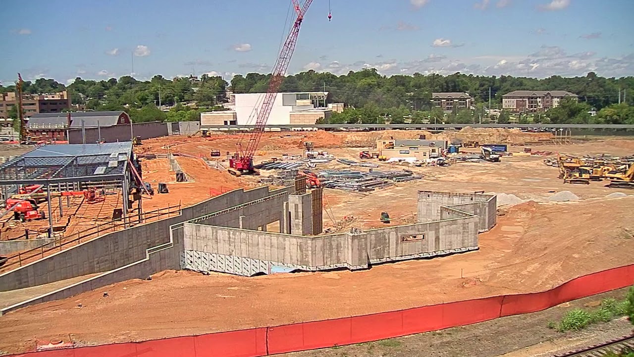 Stadium Construction Timelapse - YouTube