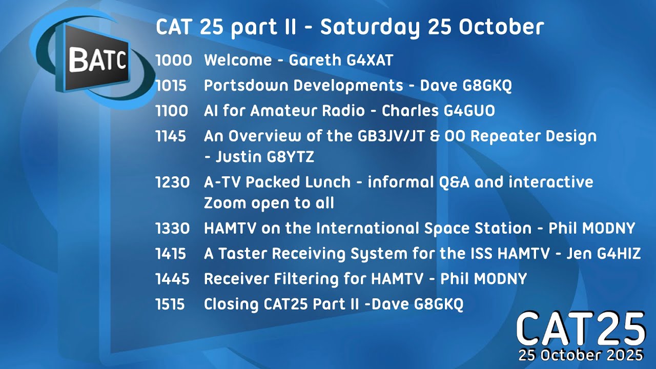 BATC CAT25 Part 2 - 25th October 2025 - YouTube