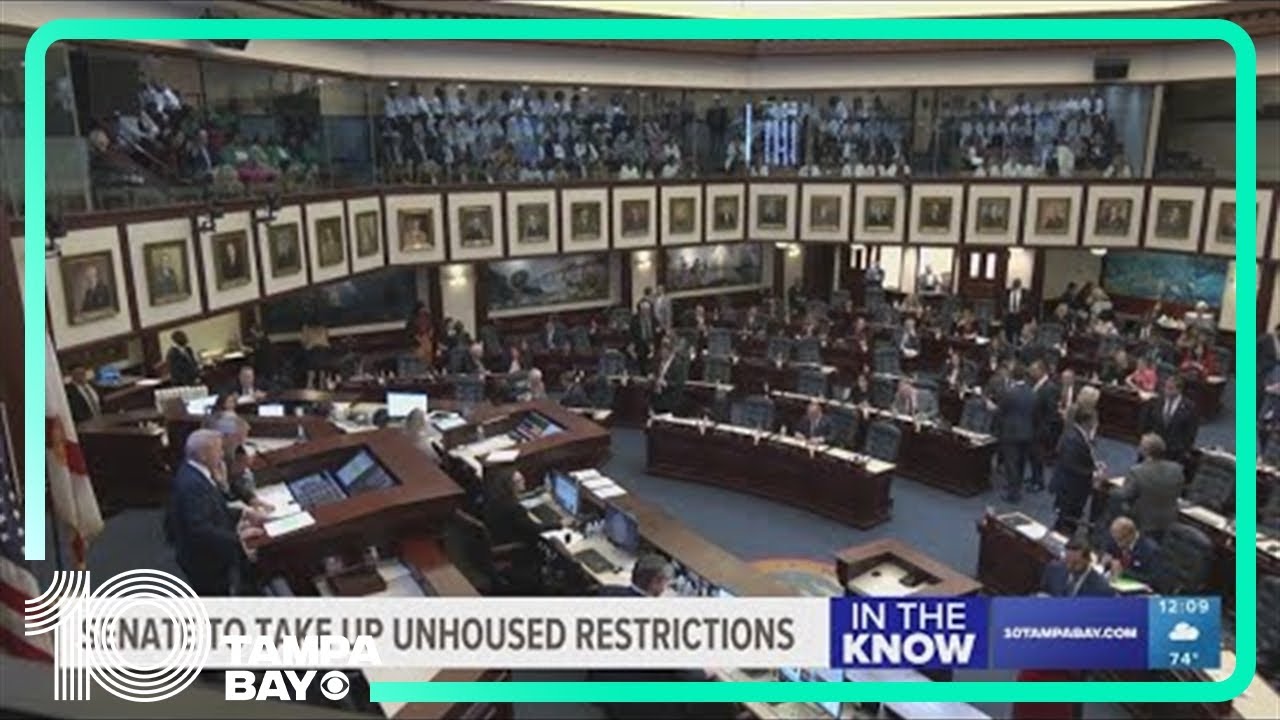 Florida Senate to take up restrictions on unhoused population - YouTube