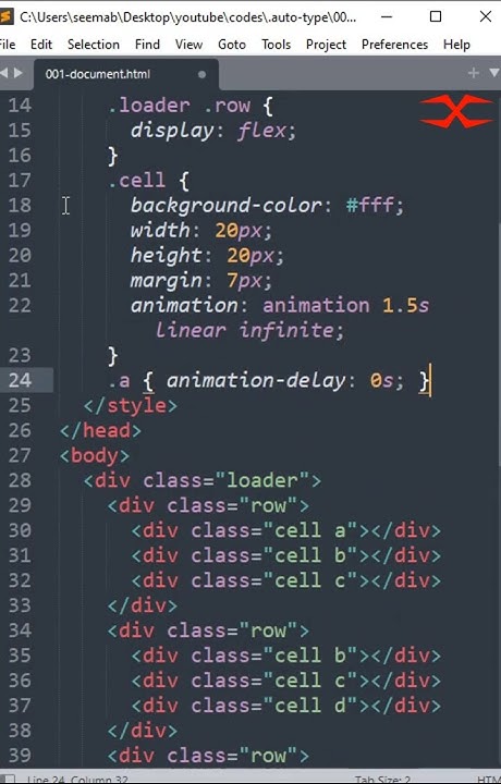 Grid Loader | HTML CSS - YouTube