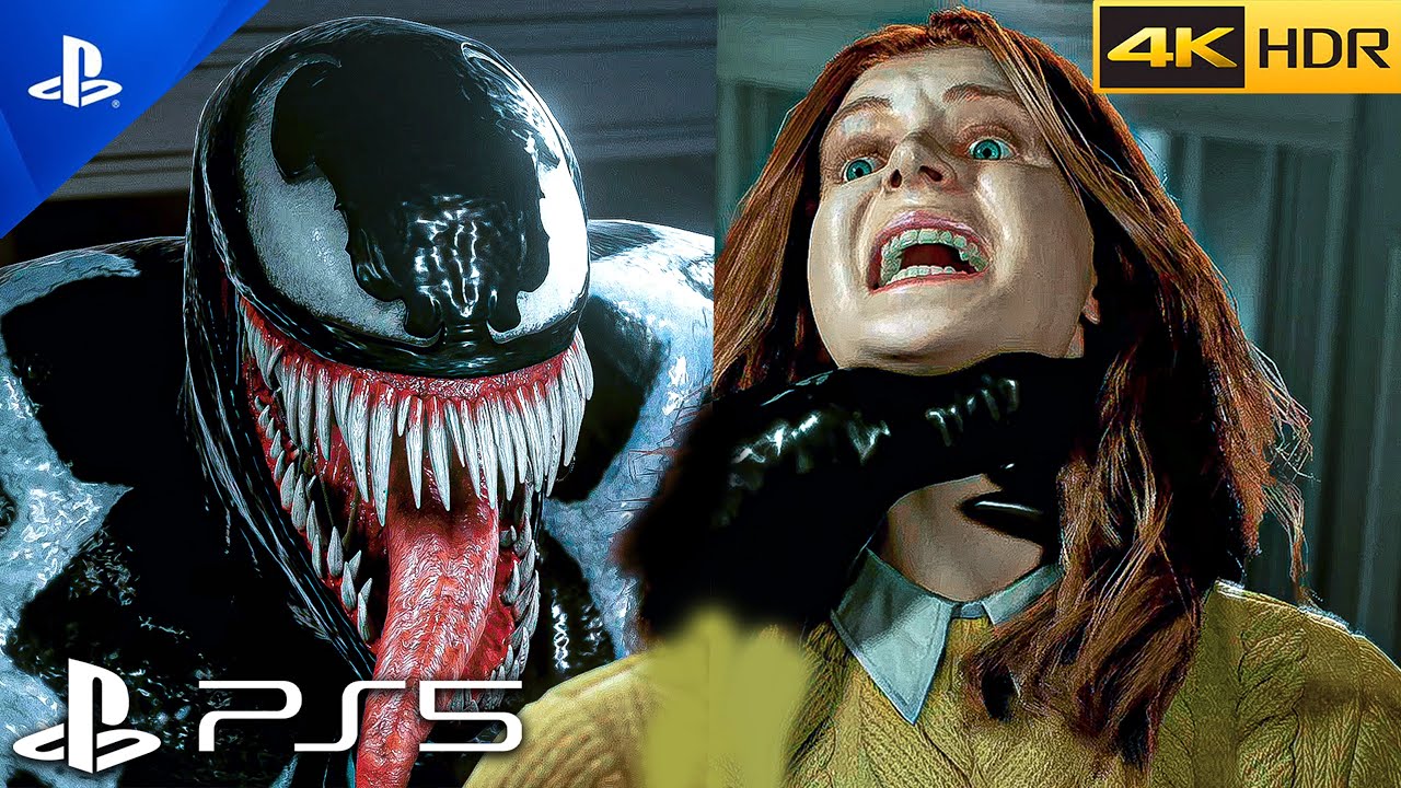 (PS5) Spider-Man 2 - Venom Transforms MJ To Scream Symbiote Scene ...