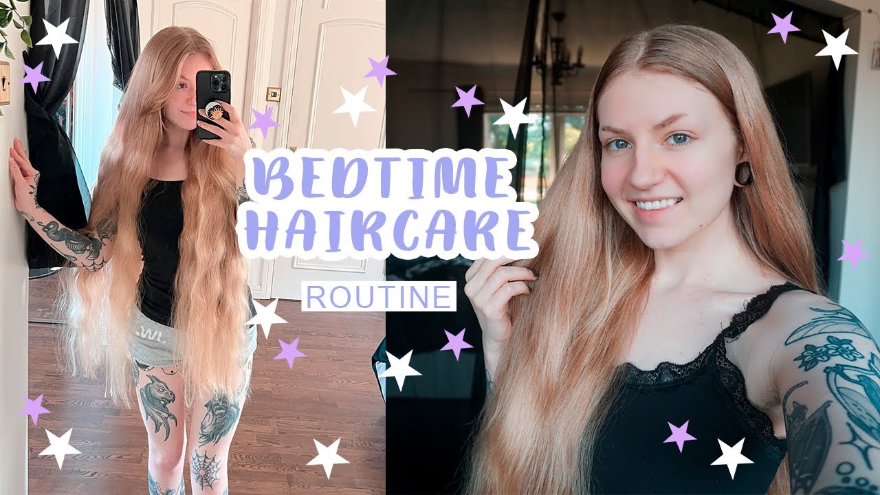 Quick & Simple Bedtime Haircare Routine for Healthy Hair - YouTube