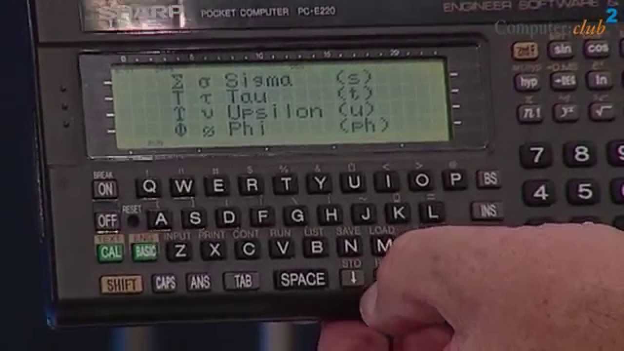 Sharp PC-1350 und Sharp PC-E220 - YouTube