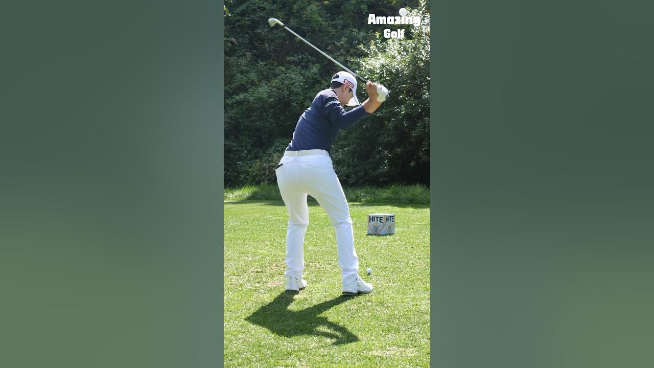 [4K VIDEO] 이게 바로 명품 스윙. KLPGA 박성현 프로 파3 티샷 #박성현프로 - YouTube