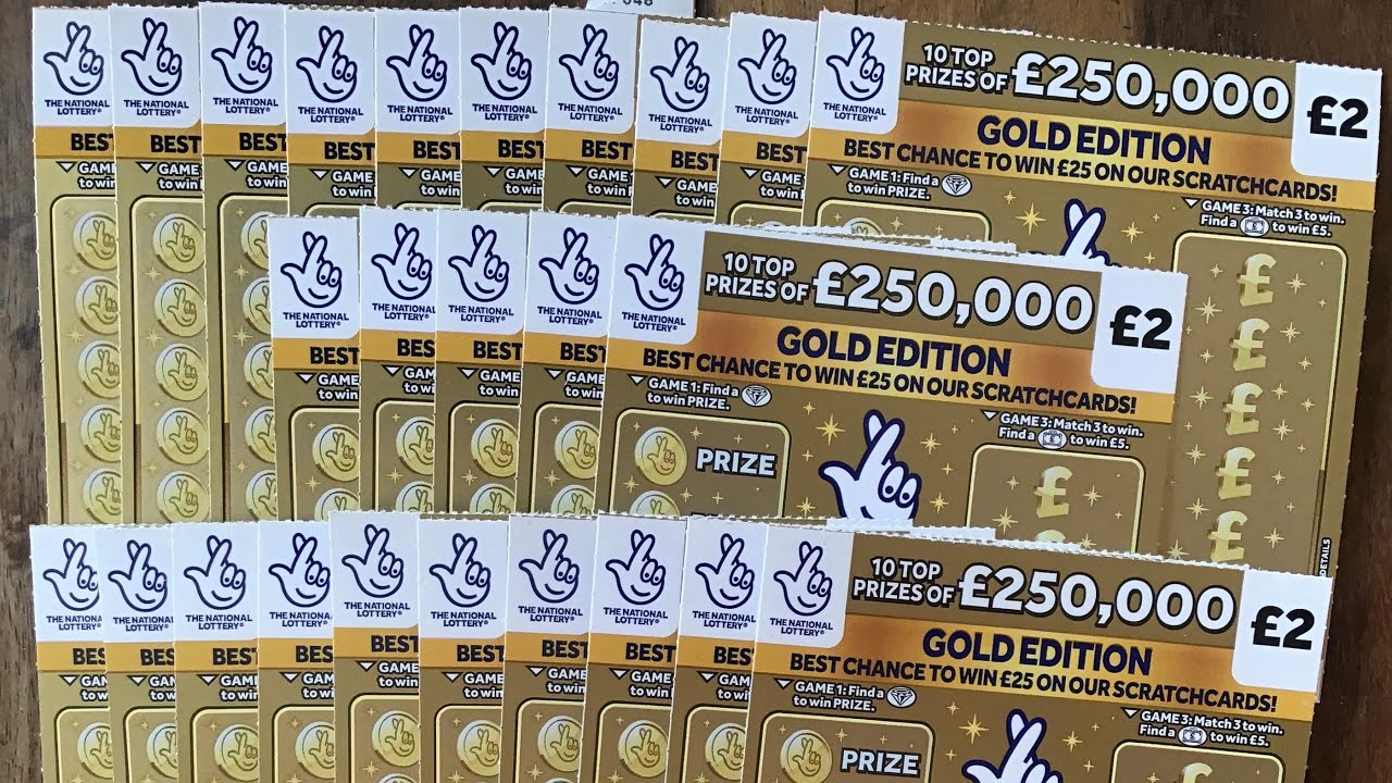 **NEW** Gold Edition - 25x - national lottery uk - scratchcards - £2 ...