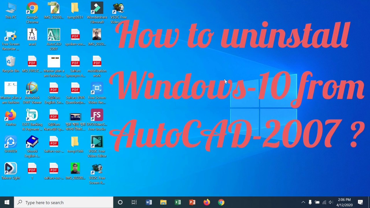 How To Uninstall Autocad 2007 From Windows 10 YouTube how-to-uninstall-autocad-2007-from-windows-10-youtube