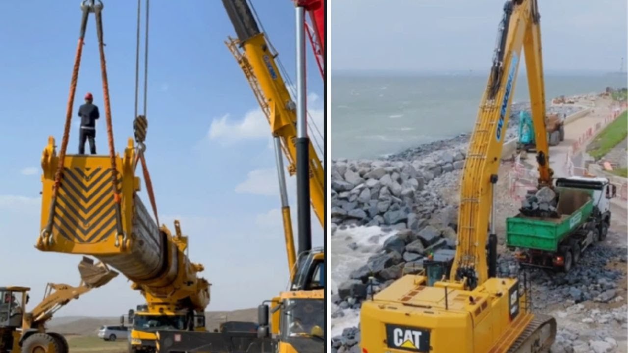 Home&Design: Cranes and Excavators Powering the Construction World - YouTube