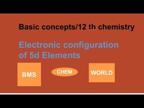 BMS CHEM WORLD/12 th/chemistry/unit-4/electronic configuration / 5d ...