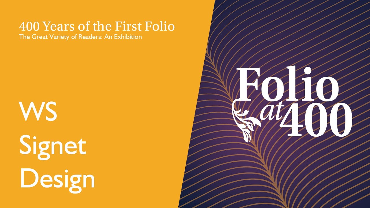 400 Years of the First Folio | The WS Signet Ring | William Shakespeare ...