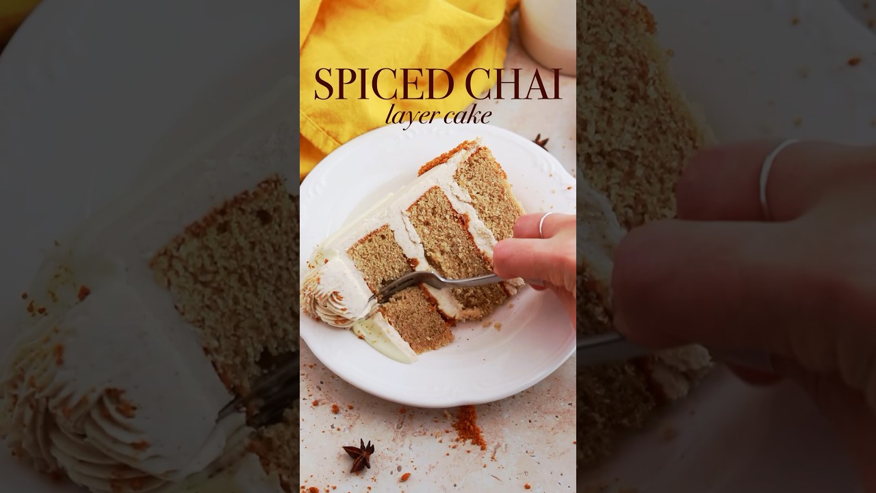 Spiced vanilla chai cake is the coziest winter flavor imo ☕️ recipe at ...