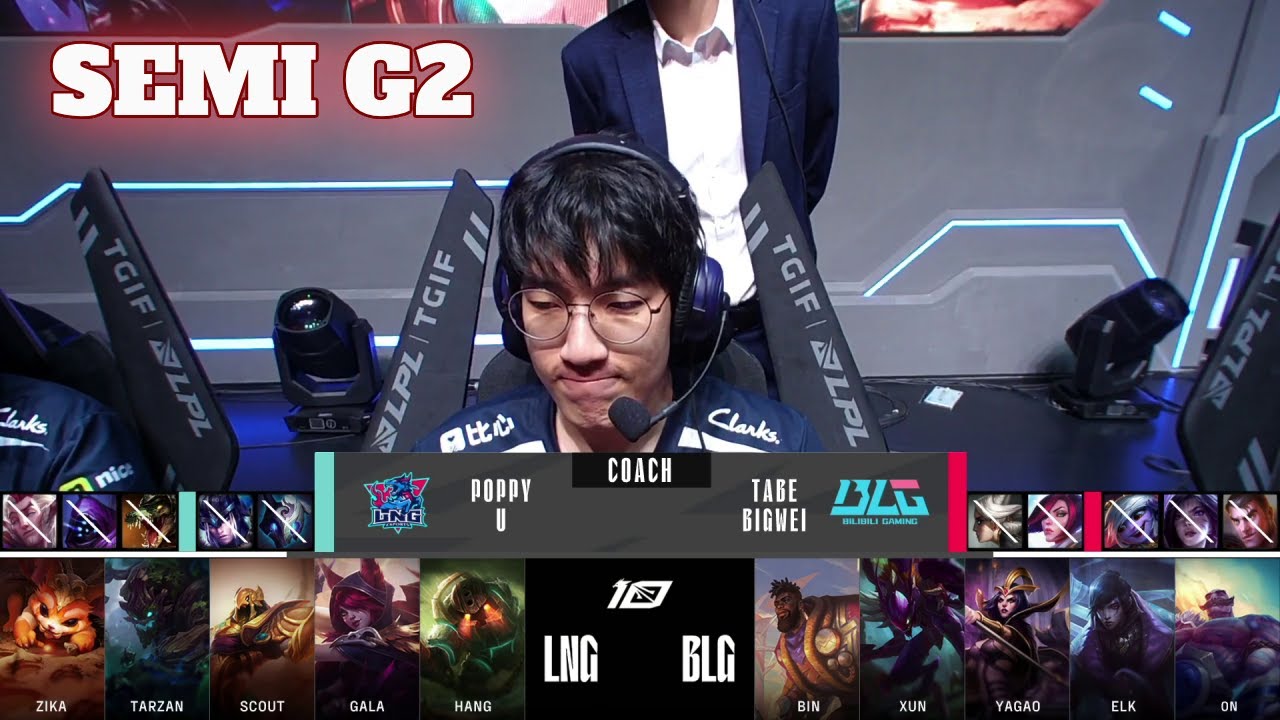 LNG vs BLG - Game 2 | Semi Final LPL Summer 2023 Playoffs | LNG Gaming ...