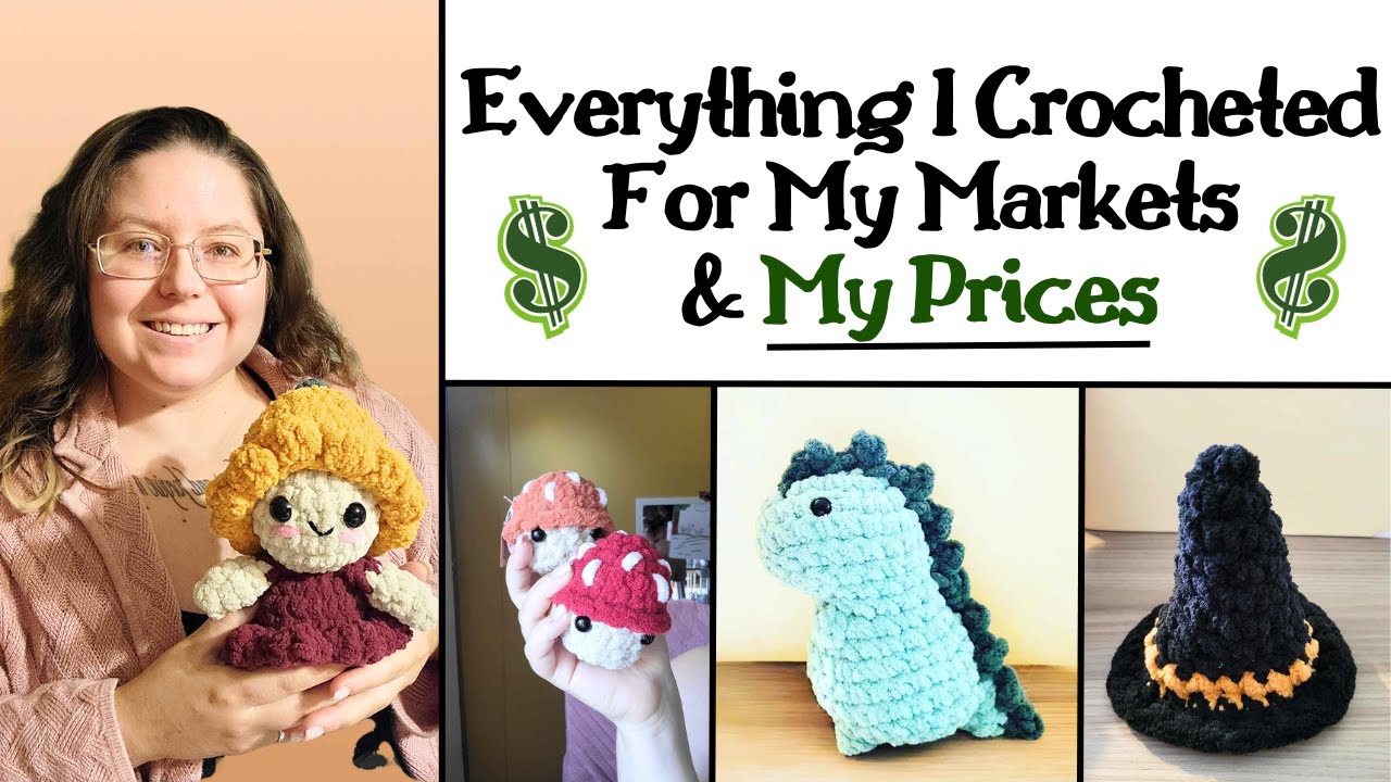 Items I Crocheted (And Prices!) For My Upcoming Craft Fair Market Event ...