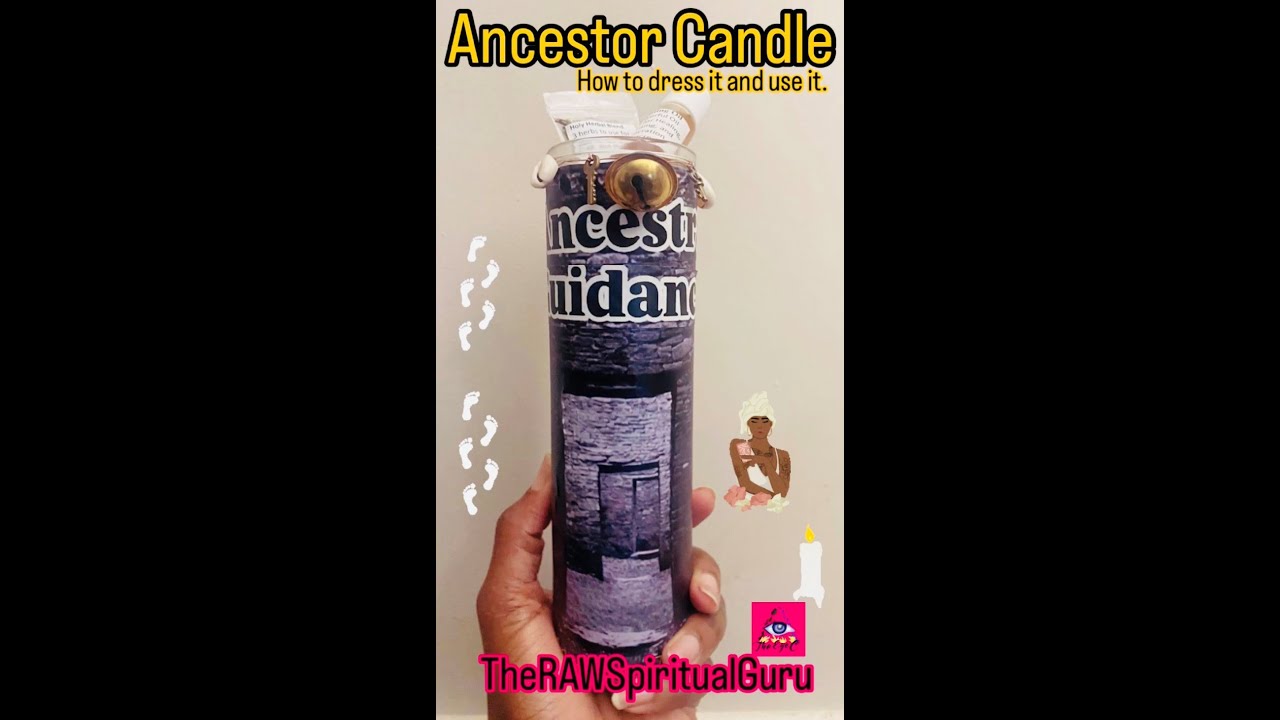 Ancestor Candle|How To Dress a Candle and Use it?🤍🕯️🪽Connecting with ...